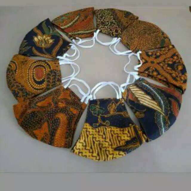 Jual Masker Kain Batik Unisex Couple Model Sritex Bahan Alusan Earloop ...