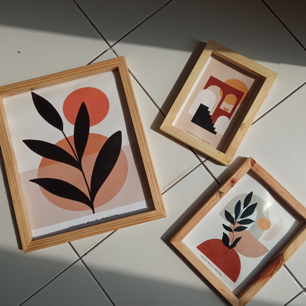 Jual BINGKAI KAYU/ FRAME KAYU/ FIGURA 8R | Shopee Indonesia