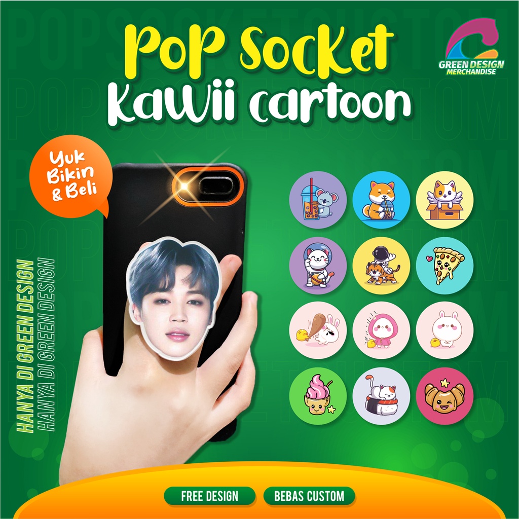 Jual Popsocket Kawaii Cartoon Popsocket Popsocket Murah phone holder ...