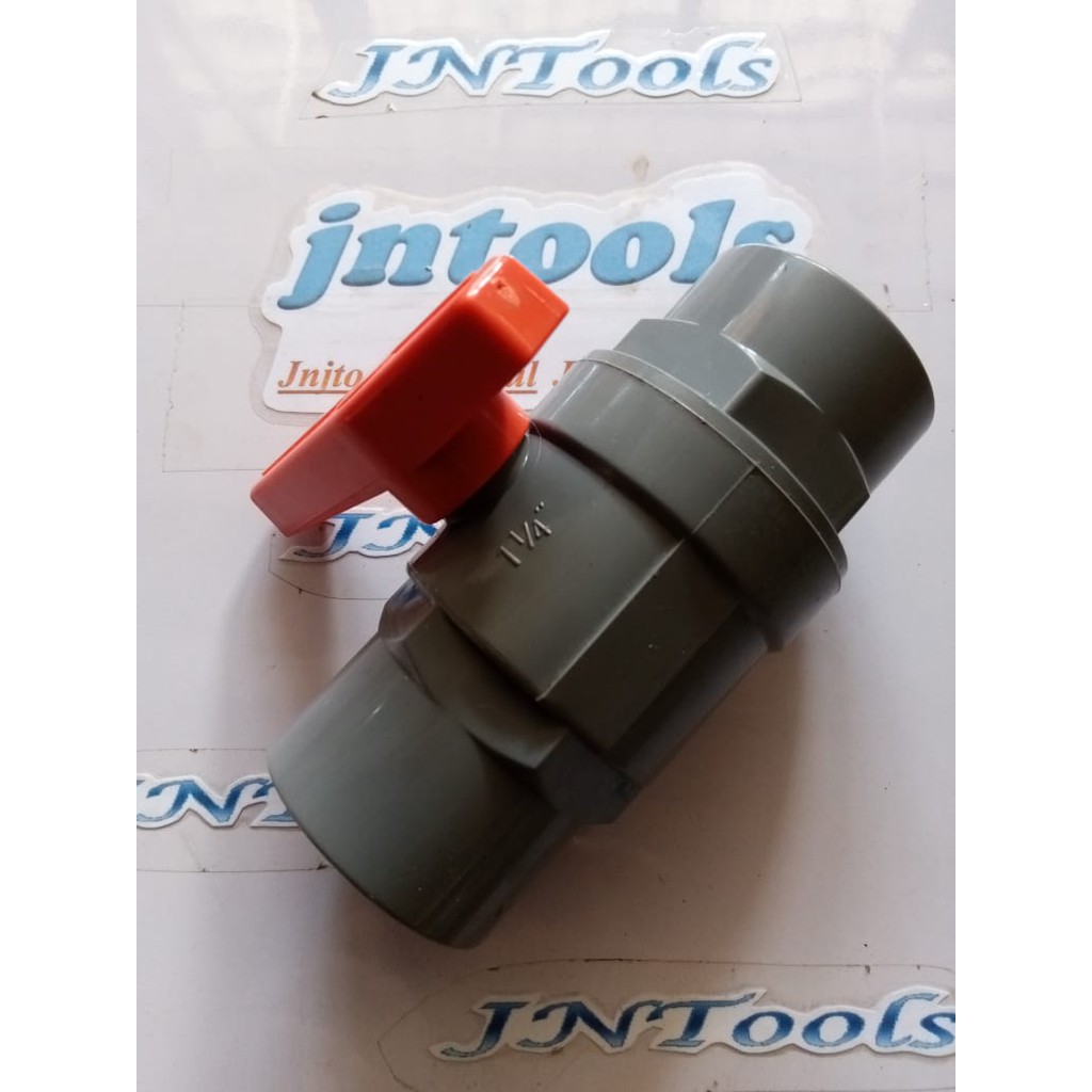 Jual Stop Kran Ballvalve Pvc 1 1 per 4 Inch Camel | Shopee Indonesia