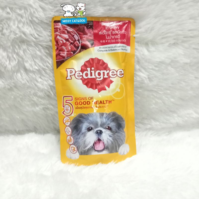 Jual Pedigree Pouch 130gr / Adult Beef / Puppy / Pedigree Sachet ...