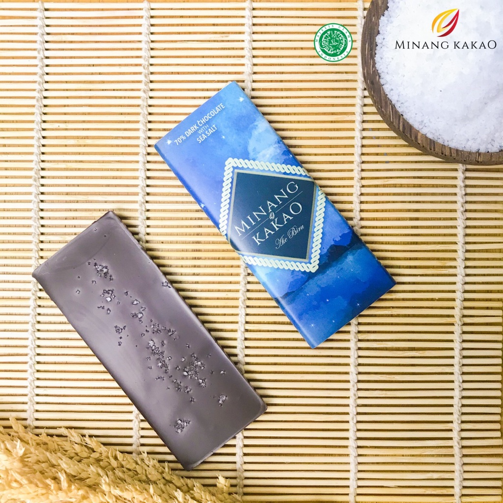 Jual Organic Dark Chocolate with Sea Salt - 32gr | Shopee Indonesia