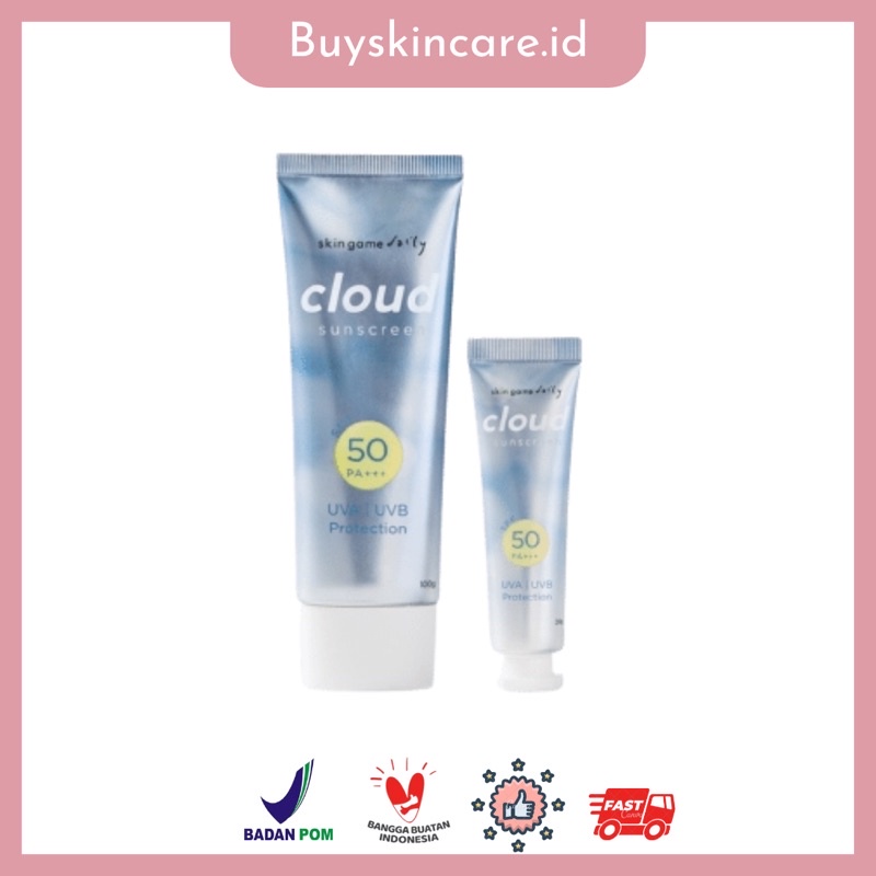 Jual Skin Game Cloud Hybrid Sunscreen 15gr dan 80gr SPF 50+++ | Shopee ...