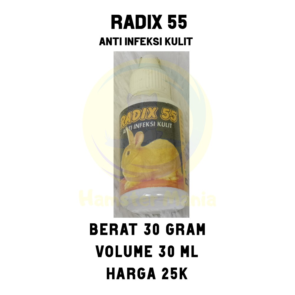 Jual PROMO Radix 55 drop anti scabies luka pada kelinci mengobati ...