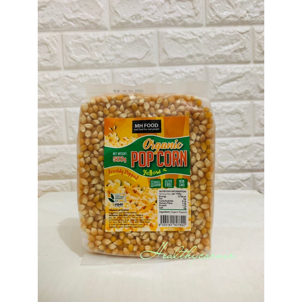 Jual Mh Food Organic Popcorn 500g | Shopee Indonesia