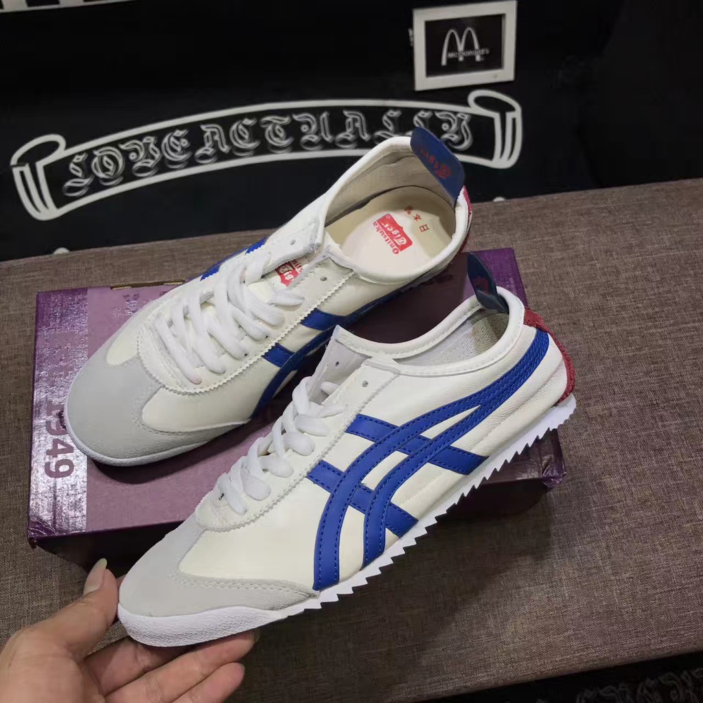 Jual Onitsuka Tiger mexico 66 Nippon Made Japan white blue red | Shopee Indonesia