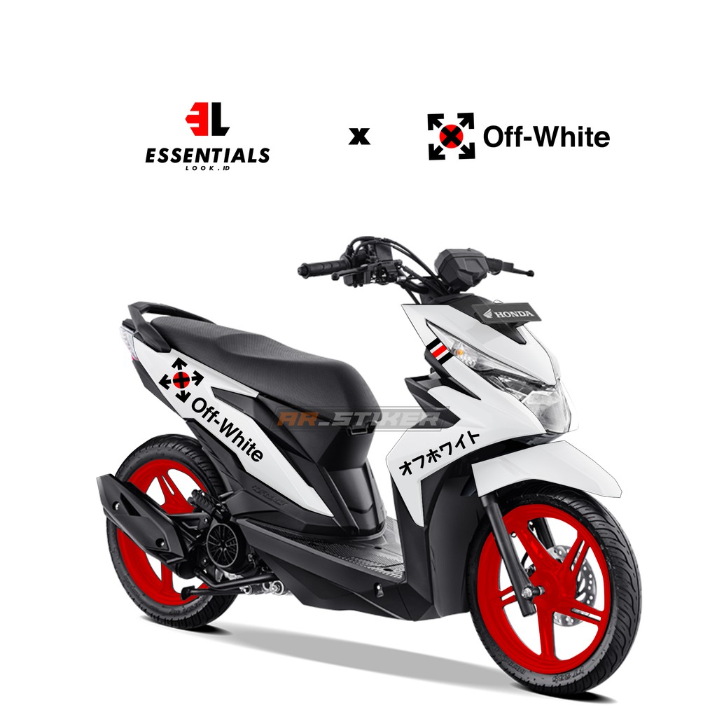 Jual Cutting Sticker Beat / Street Off white X japan | Shopee Indonesia