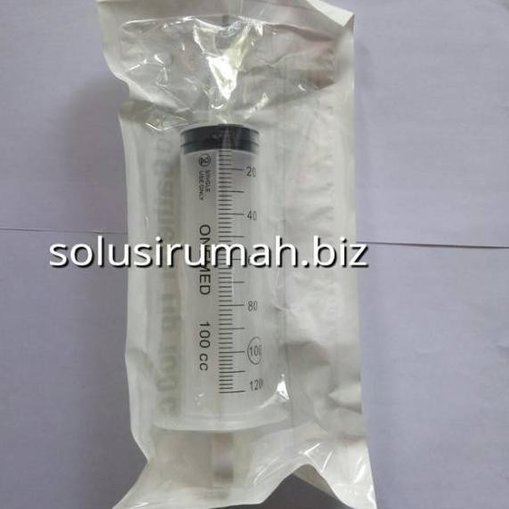 Jual Sudah READY.. TABUNG SUNTIK 100CC SPUID 100ML LUBANG TENGAH SYRINGE 100 ML NON JARUM ...