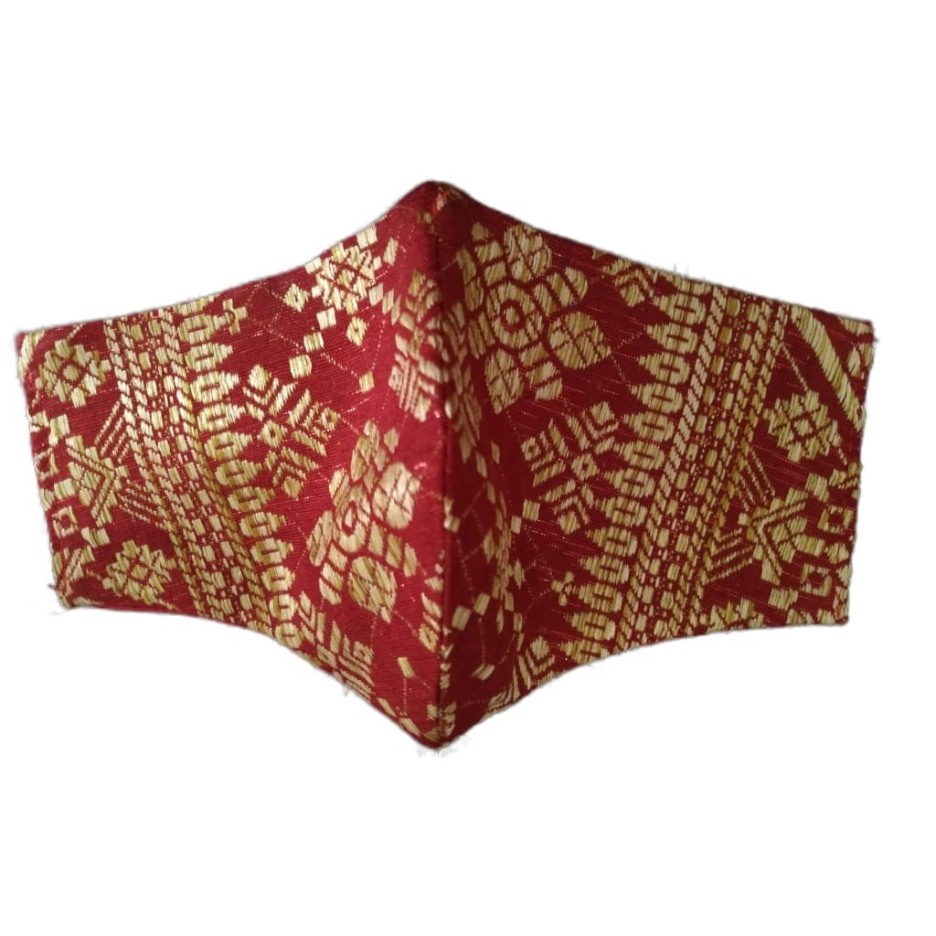 Jual MASKER KAIN MERAH 2 LAPIS COCOK UNTUK IMLEK | Shopee Indonesia