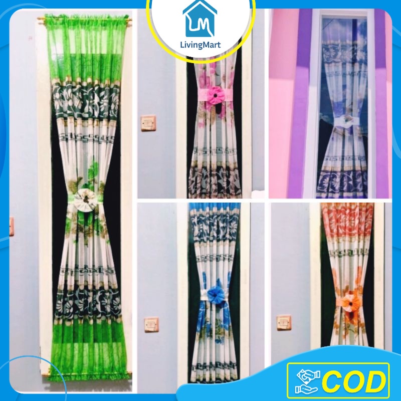 Jual Gorden Hordeng Tirai Jendela Pintu Kamar Ruang Tamu Horden ...
