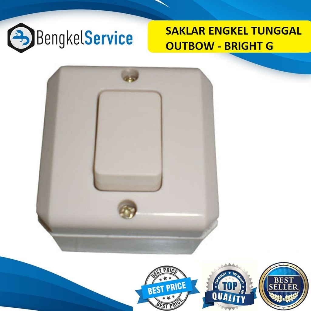 Jual Saklar Engkel Saklar Tempel Tunggal Outbow BRIGHT-G | Shopee Indonesia