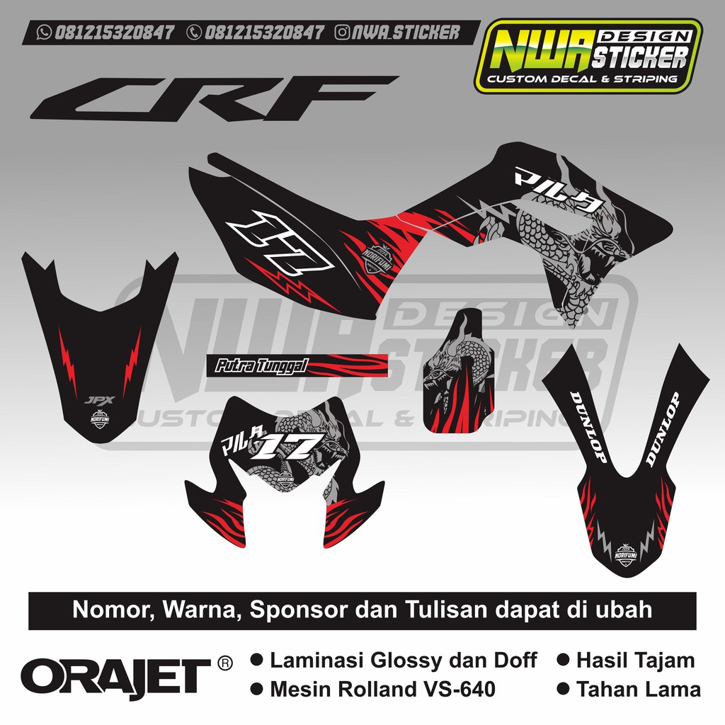 Jual DECAL FULL BODY CRF 150 /DECAL HONDA CRF 150L/ FULL BODY CRF TEMA ...