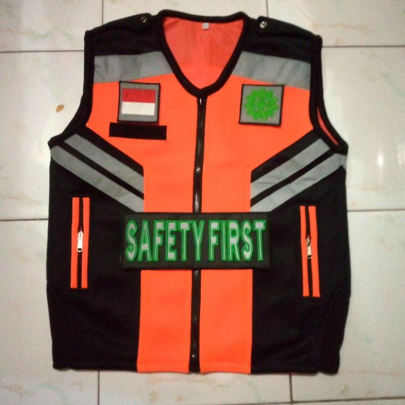 Jual Rompi Safety Bahan Tebal/Rompi Kerja/Rompi Tambang | Shopee Indonesia