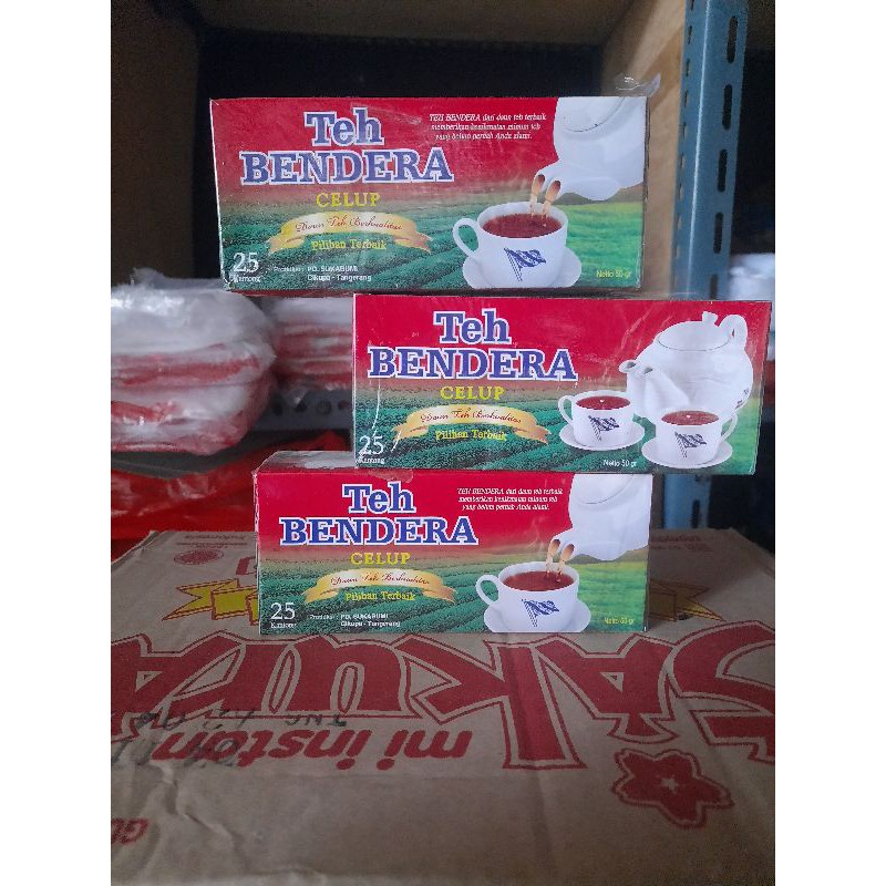 Jual Teh bendera celup perpack isi 25 pcs | Shopee Indonesia