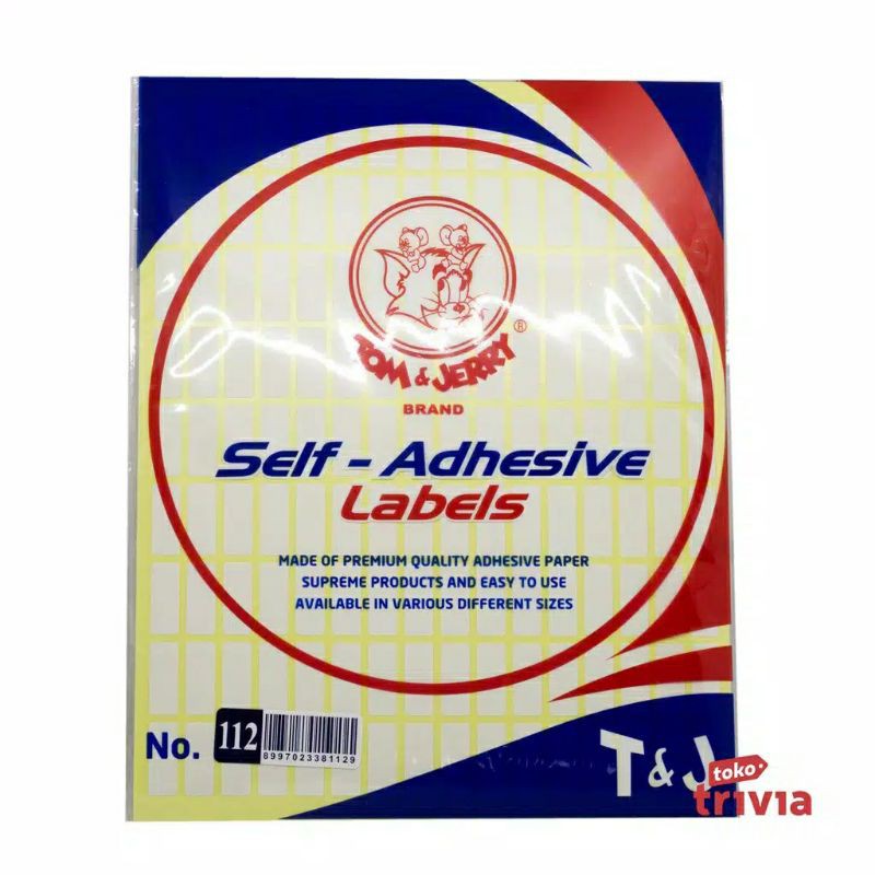 Jual Tom and jerry label 112 T&j labels no 112 self-adhesive 1Pack saja | Shopee Indonesia