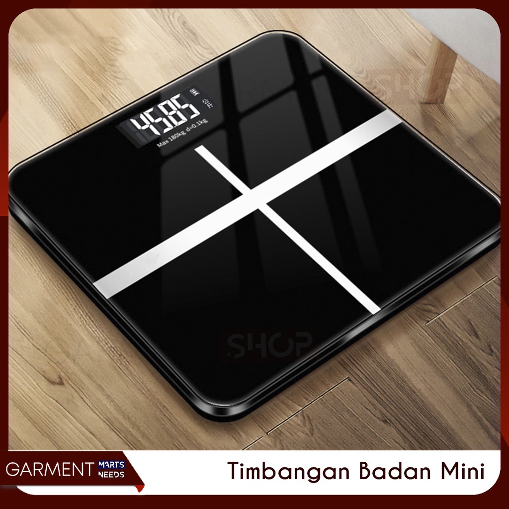 Jual Timbangan Badan Digital Kaca 180kg BAGUS MURAH - HITAM | Shopee ...