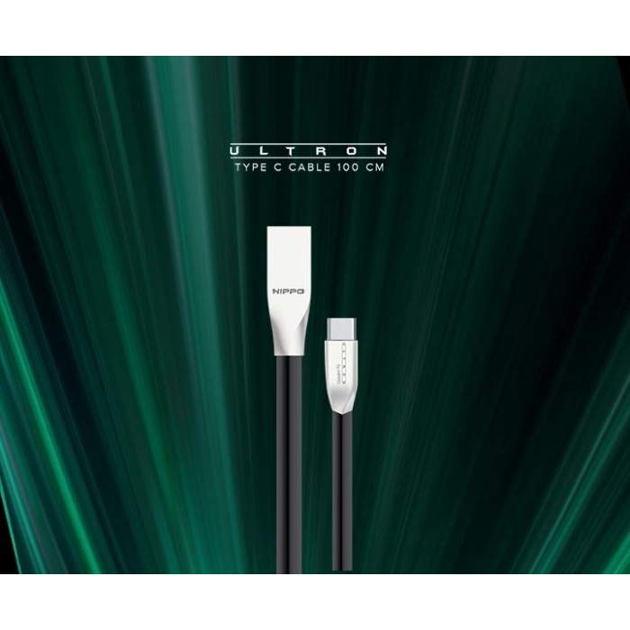 Jual Hippo Ultron Kabel Data Charger USB Type C 100 CM | Shopee Indonesia