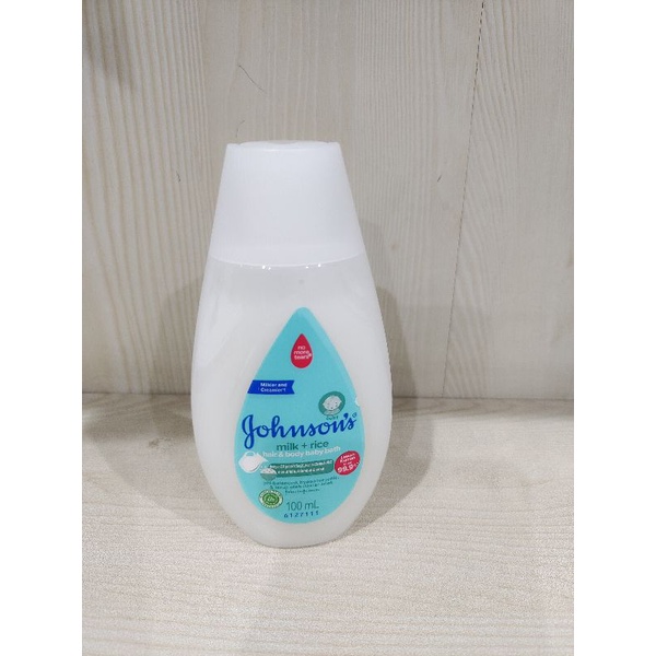 Jual JOHNSON'S Milk Rice Hair & Body Baby Bath 100ml | Shopee Indonesia