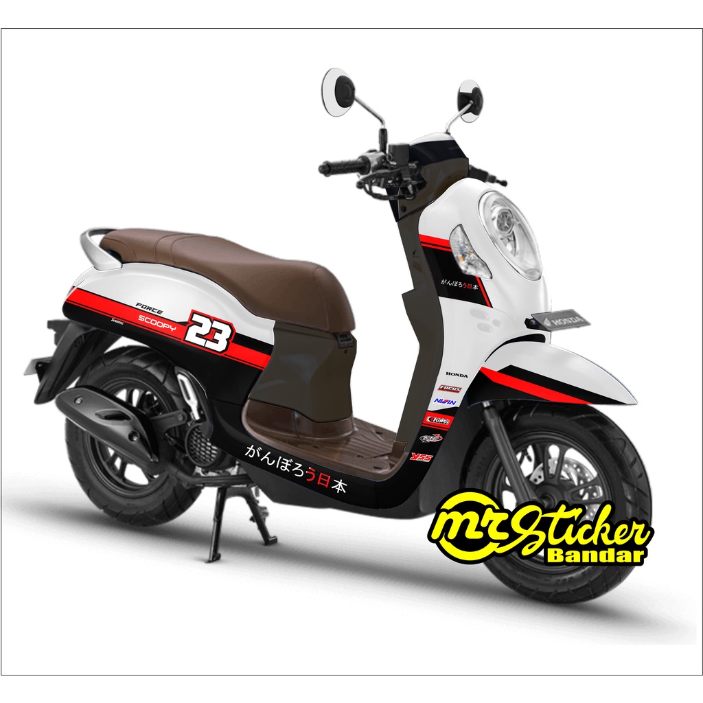 Jual Decal scoopy full body Full Blok Sticker Scopy Dekal New Fi 2017 ...