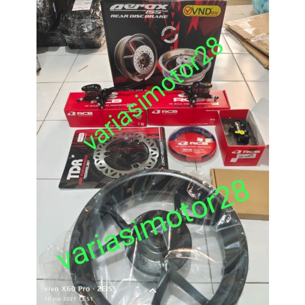 Jual PAKET VELG BELAKANG AEROX 155 DOUBLE DISC CAKRAM / VELG VND ...