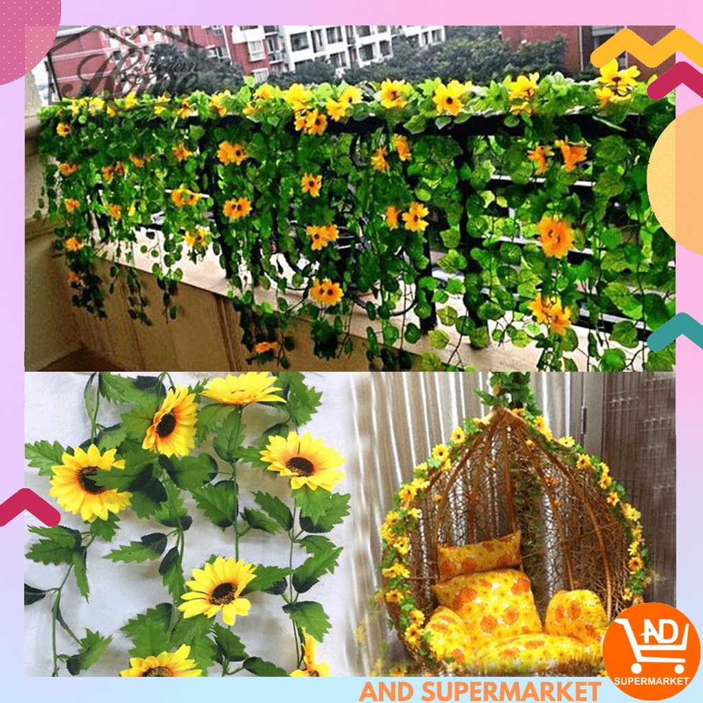 Jual Bunga Matahari Hias Rambat Menjalar Dekorasi Rumah Pernikahan ...