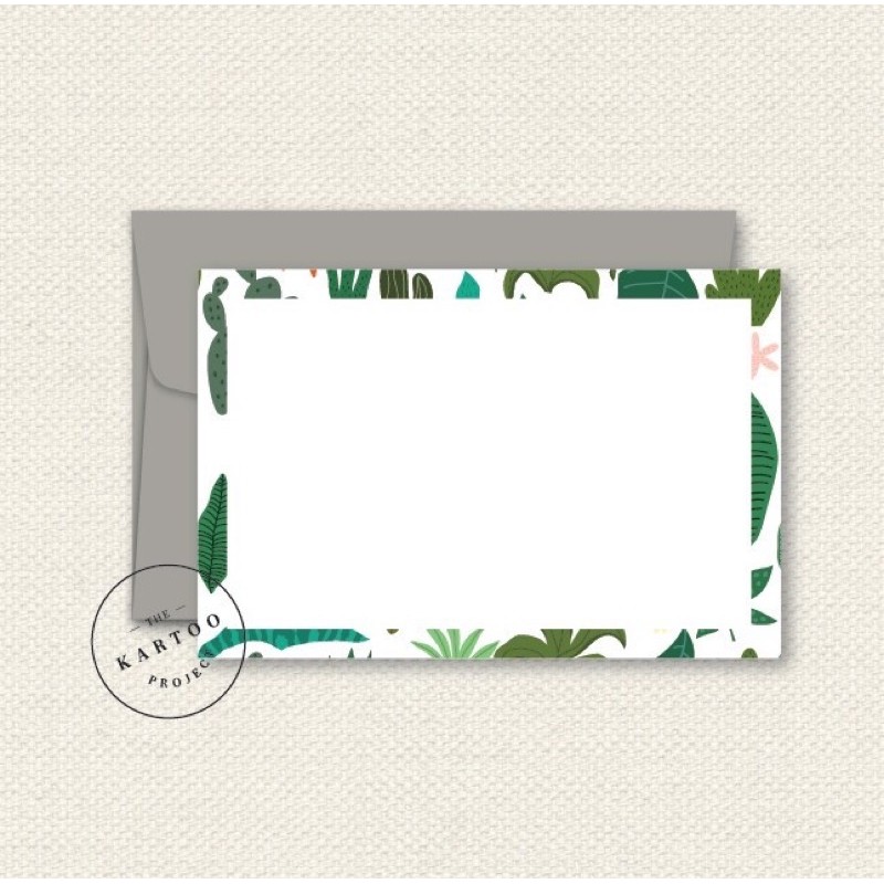 Jual Kartu Ucapan motif Daun untuk segala acara | Shopee Indonesia