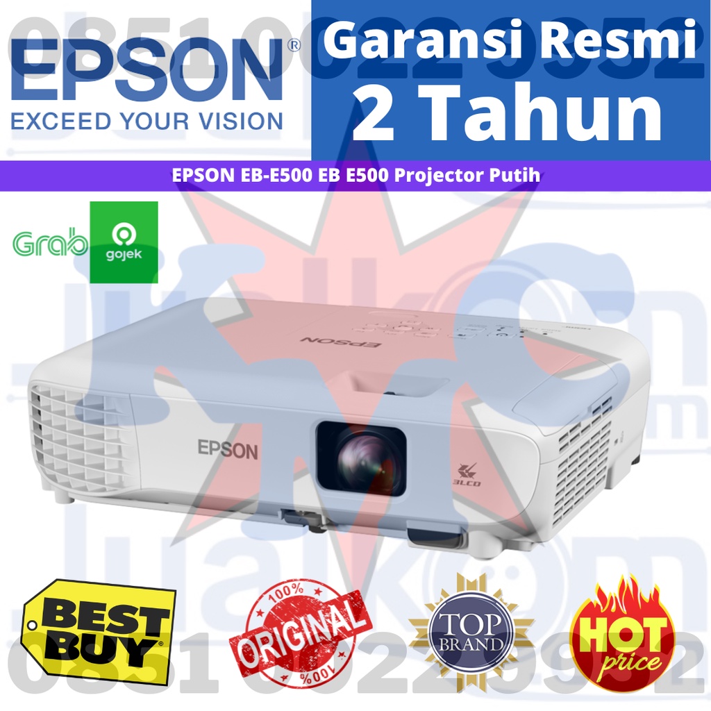Jual Projector Epson EB E500 Proyektor XGA 3300 Lumens 3LCD | Shopee Indonesia