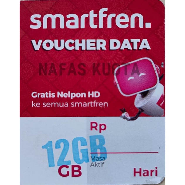 Jual Isi Ulang Kuota Voucher smartfren 4GB 6GB 12GB Nonstop unlimited VIA CHAT | Shopee Indonesia