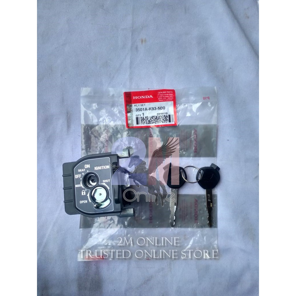 Jual Mdr KEYSET KUNCI KONTAK NEW SCOOPY 2017 ORI AHM 3501A-K93-N00 ...