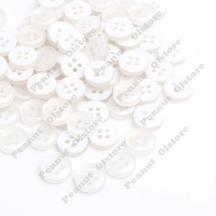 Jual ( Harga per 6 biji ) Kancing PUTIH 0,9cm - seri CK 0009p | Shopee ...