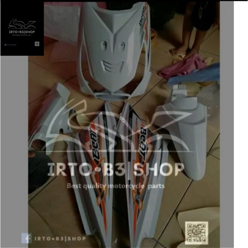 Jual full body halus honda Beat karbu 2010/2012 warna putih plis ...