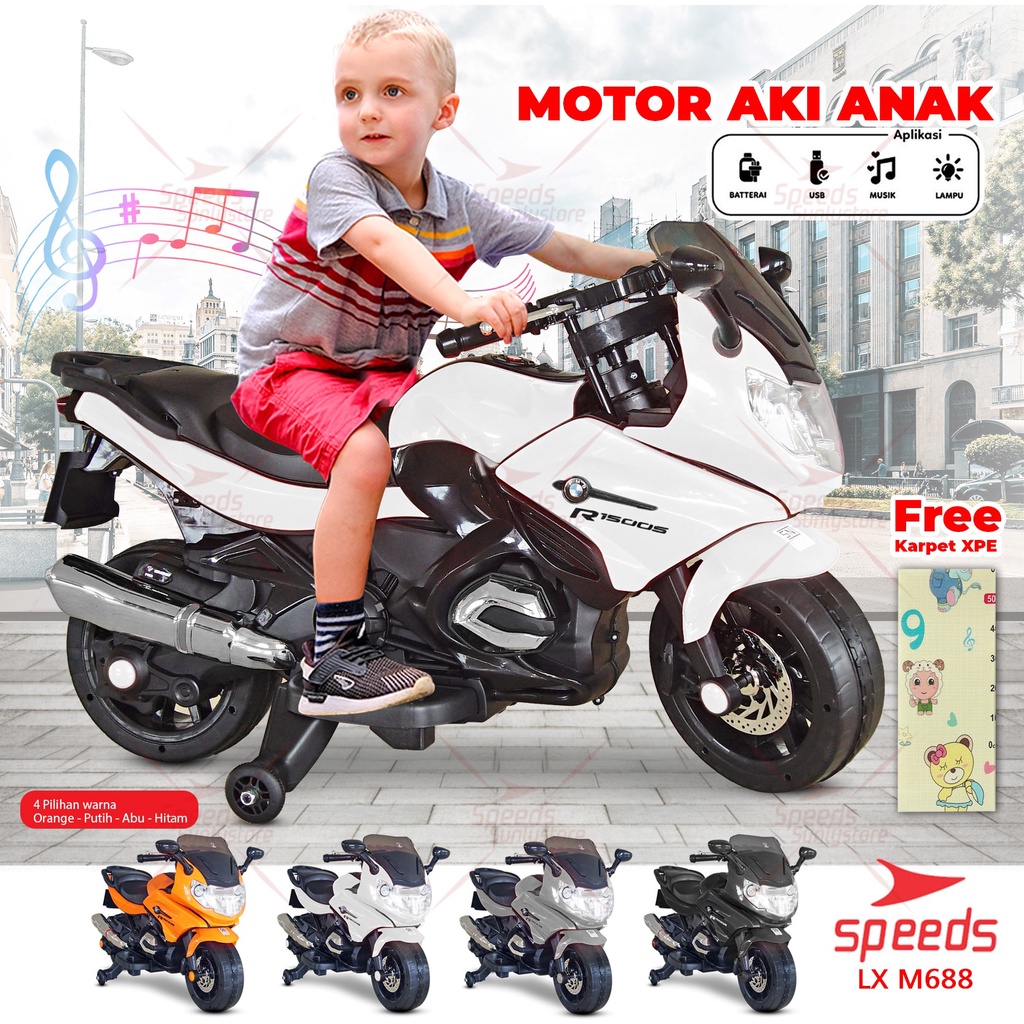 Jual Motor Aki Anak Mainan Anak Motor Motoran Sepeda Motor Mini Ban ...