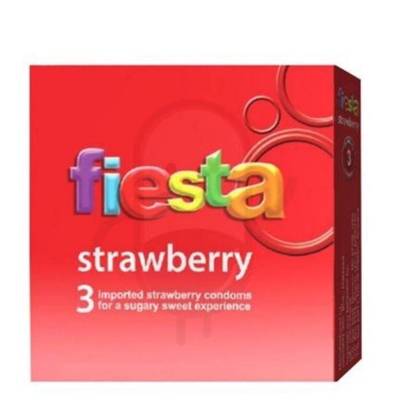 Jual Kondom Fiesta Rasa Strawberry isi 3 pcs | Shopee Indonesia