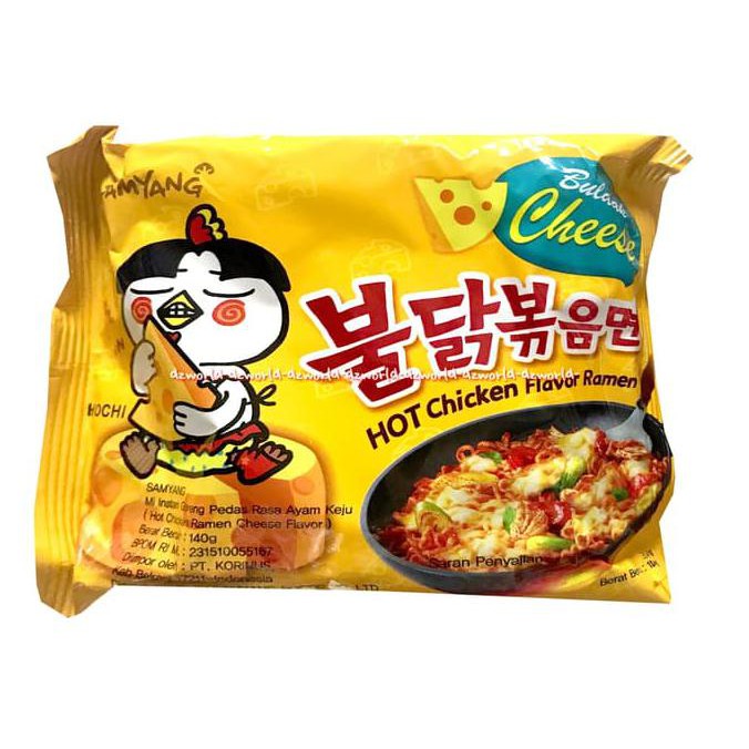 Jual Samyang Cheese 140gr keju ramen dengan keju bubuk & saus fire ...