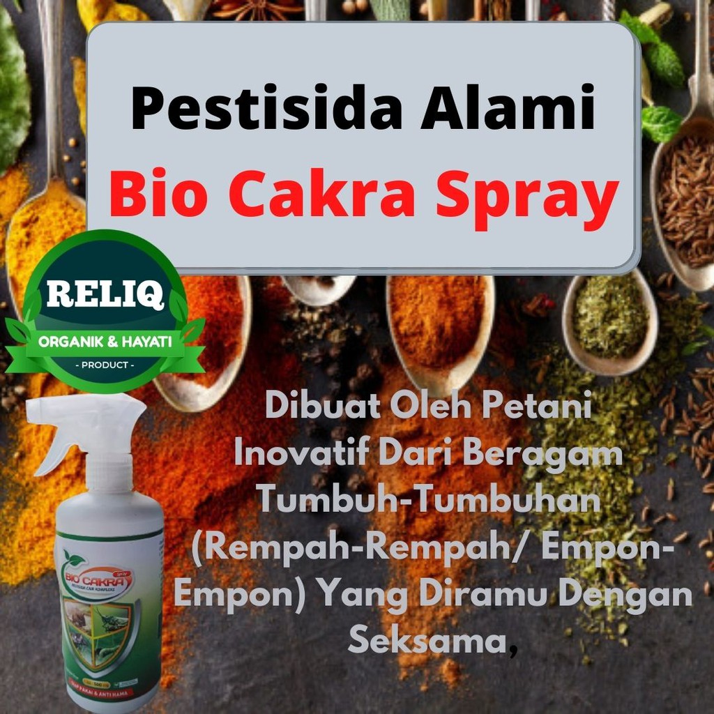 Jual Pupuk Bio Cakra Spray RELIQ Pestisida Organik Obat Hama Padi ...