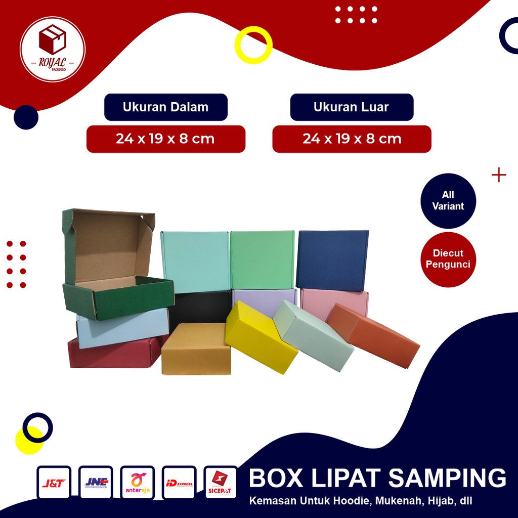 Jual Karton/ Box DC LS - size 24 x 19 x 8 cm Kardus/Packing/Karton/Box ...