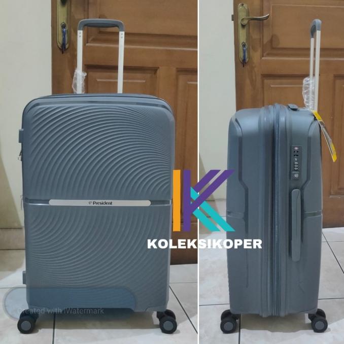 Jual KOPER PRESIDENT 1918 ANTI PECAH EXPANDABLE TSA UKURAN BAGASI 24 ...