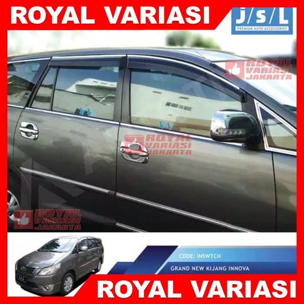 Jual LIST LIS KACA SAMPING CHROME INNOVA OLD NEW GRAND 2005-2015 ...