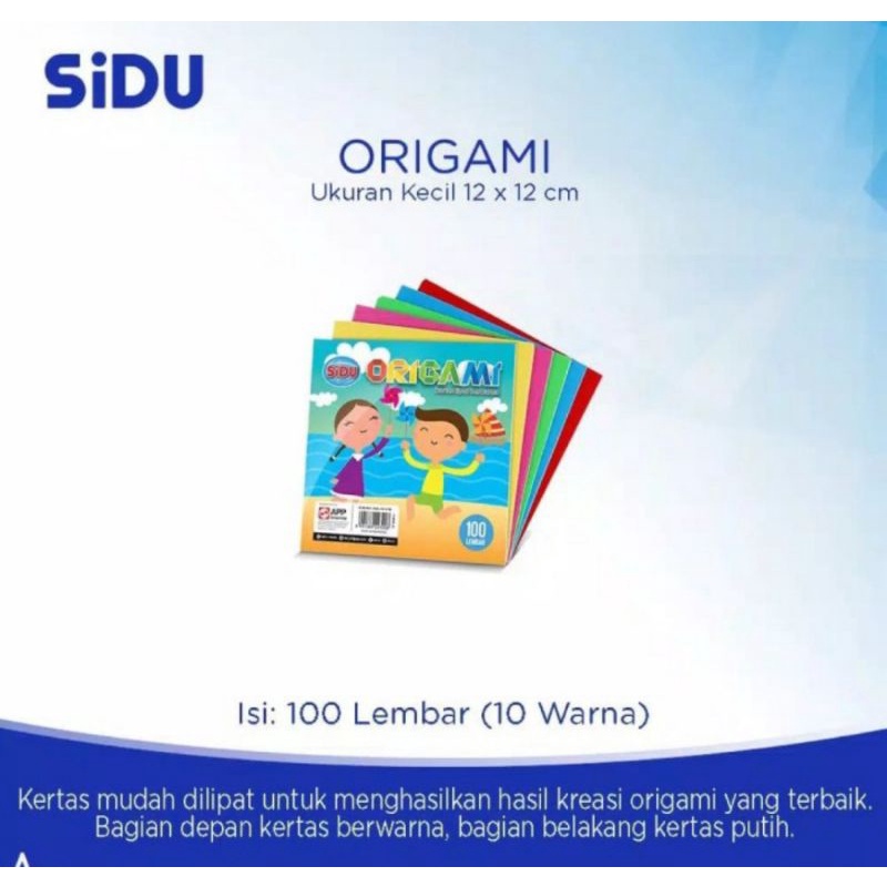 Jual Kertas Origami/Kertas lipat kecil Sinar Dunia 12x12 ( 1pak ...