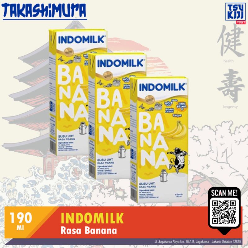 Jual indomilk uht banana 190ml | Shopee Indonesia