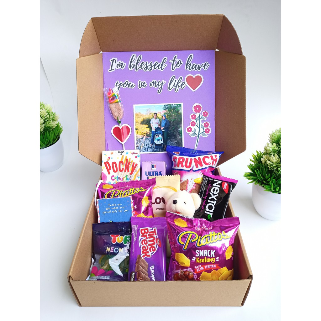 Jual Snack Box Purple Series / Gift Box Kado Ultah Anniv Wisuda ...