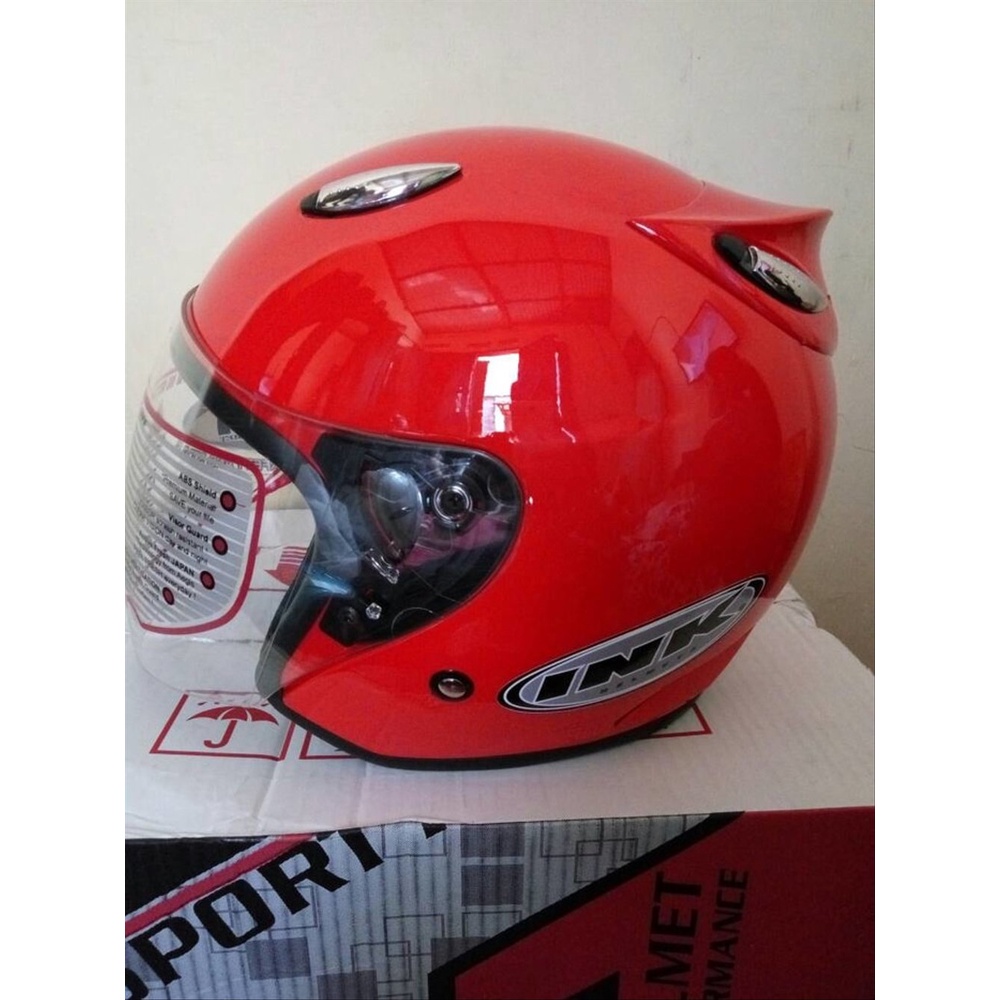 Jual HELM INK REPLIKA BASIC CENTRO WARNA MERAH FERARI GOOD QUALITY ...