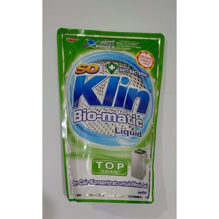 Jual So Klin Bio-Matic Liquid Top Load atau Deterjen Cair Konsentrat ...