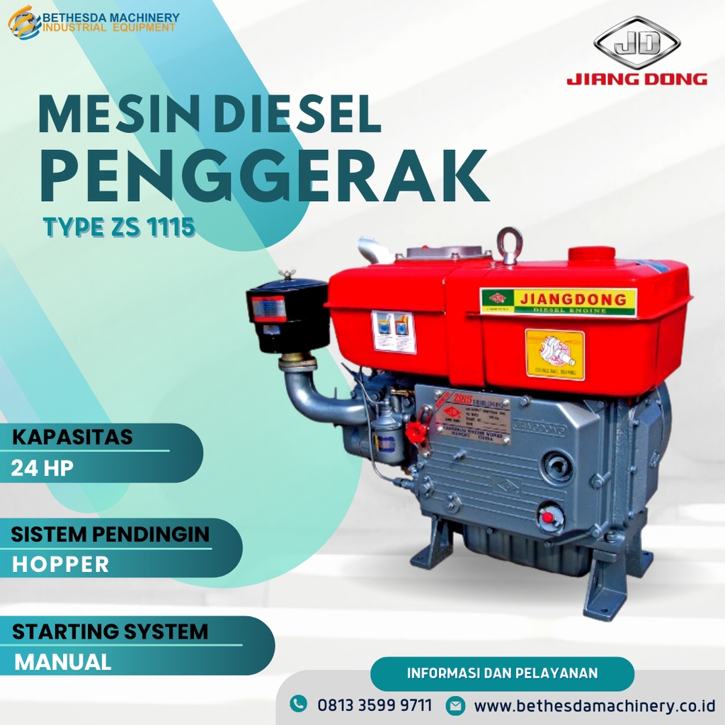 Jual Mesin Penggerak Diesel 24 HP - JIANG DONG ZS 1115 24hp Hopper 24 PK | Shopee Indonesia