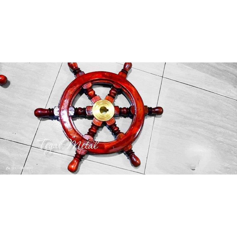Jual SETIR KAPAL KEMUDI PERAHU 18 Inch (Kayu Jati) | Shopee Indonesia