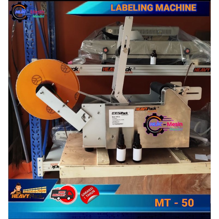 Jual Mesin Labeling Botol MT-50 Semi Auto Heavypack | Shopee Indonesia