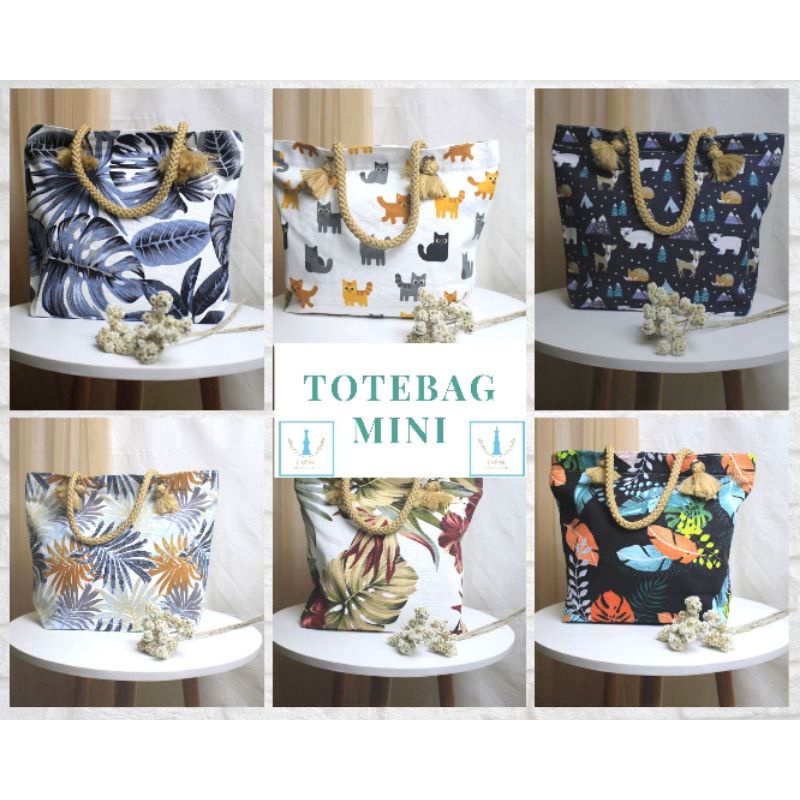 Jual Tas Kanvas Sumbu Mini / Totebag Kanvas Sumbu Mini / Tas Jinjing ...