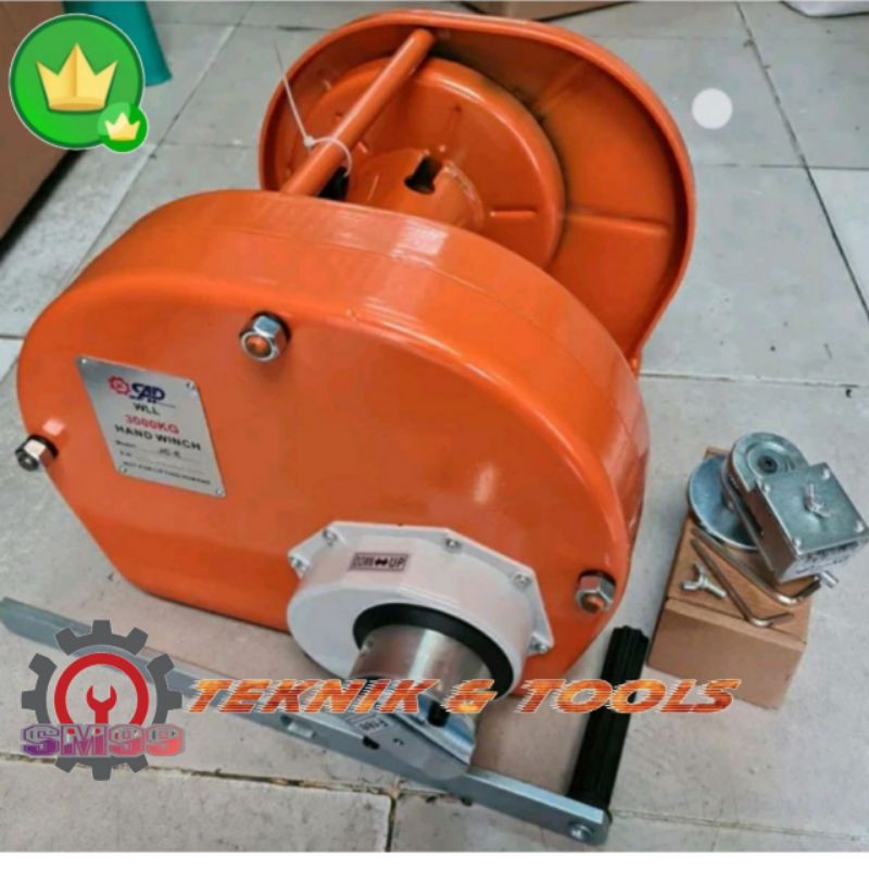 Jual hand winch SAP 2ton katrol manual 2000kg alat derek manual 2ton ...
