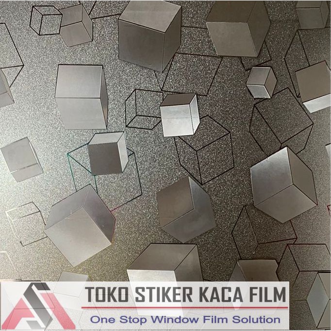 Jual NEW MOTIF Stiker Kaca Jendela Rumah Motif Balok 3D Sticker Kaca ...