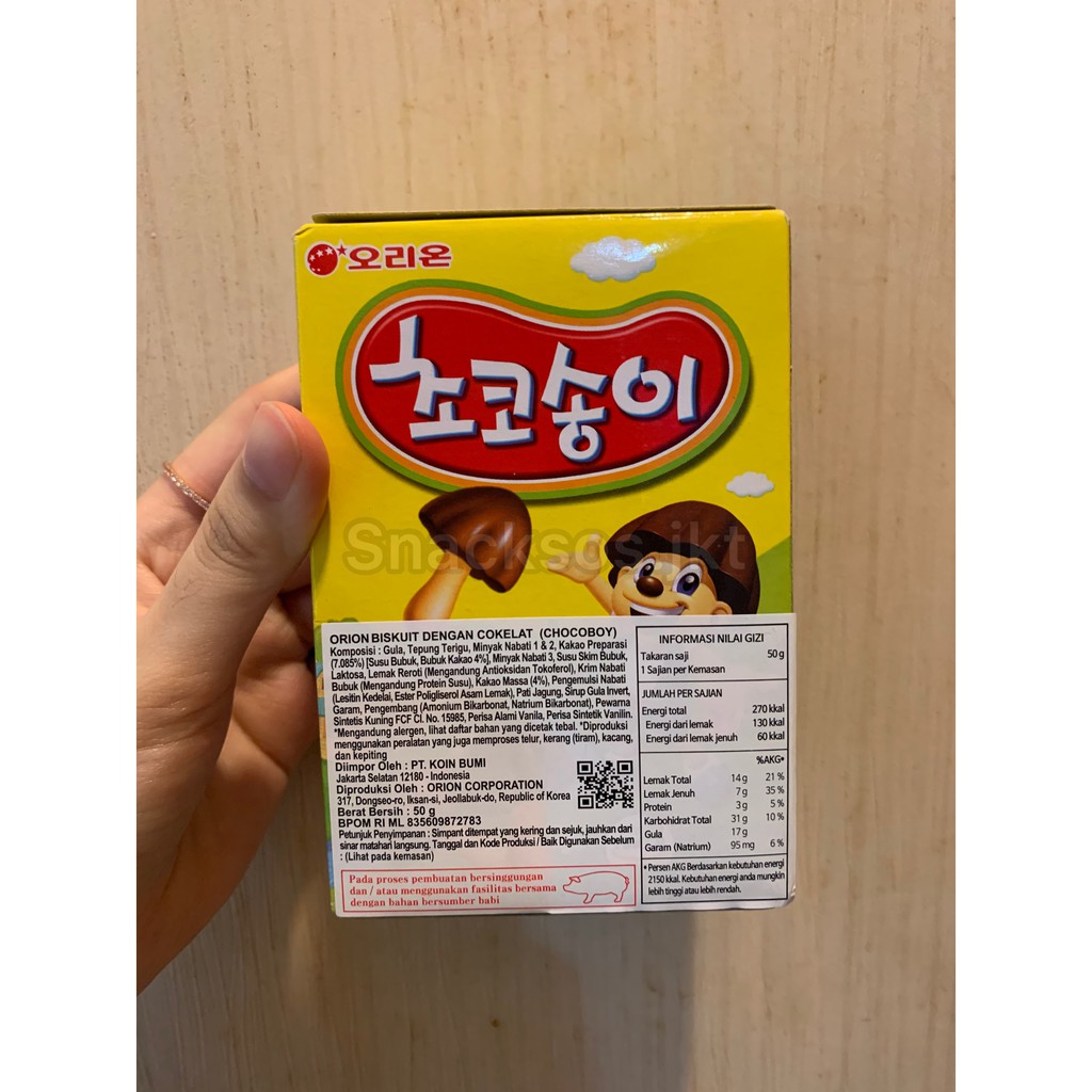 Jual ORION CHOCOBOY BISCUITS - BISKUIT DENGAN COKLAT KOREA | Shopee ...